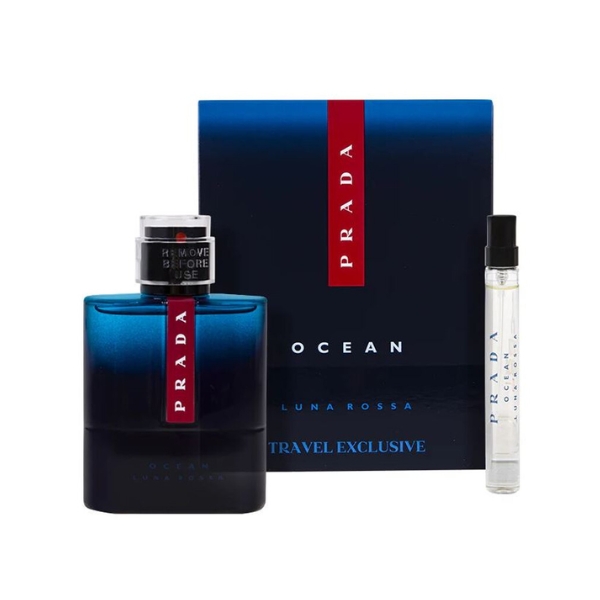 Set Prada Luna Rossa Ocean, Barbati, Eau de Toilette 100ml + Eau de ...